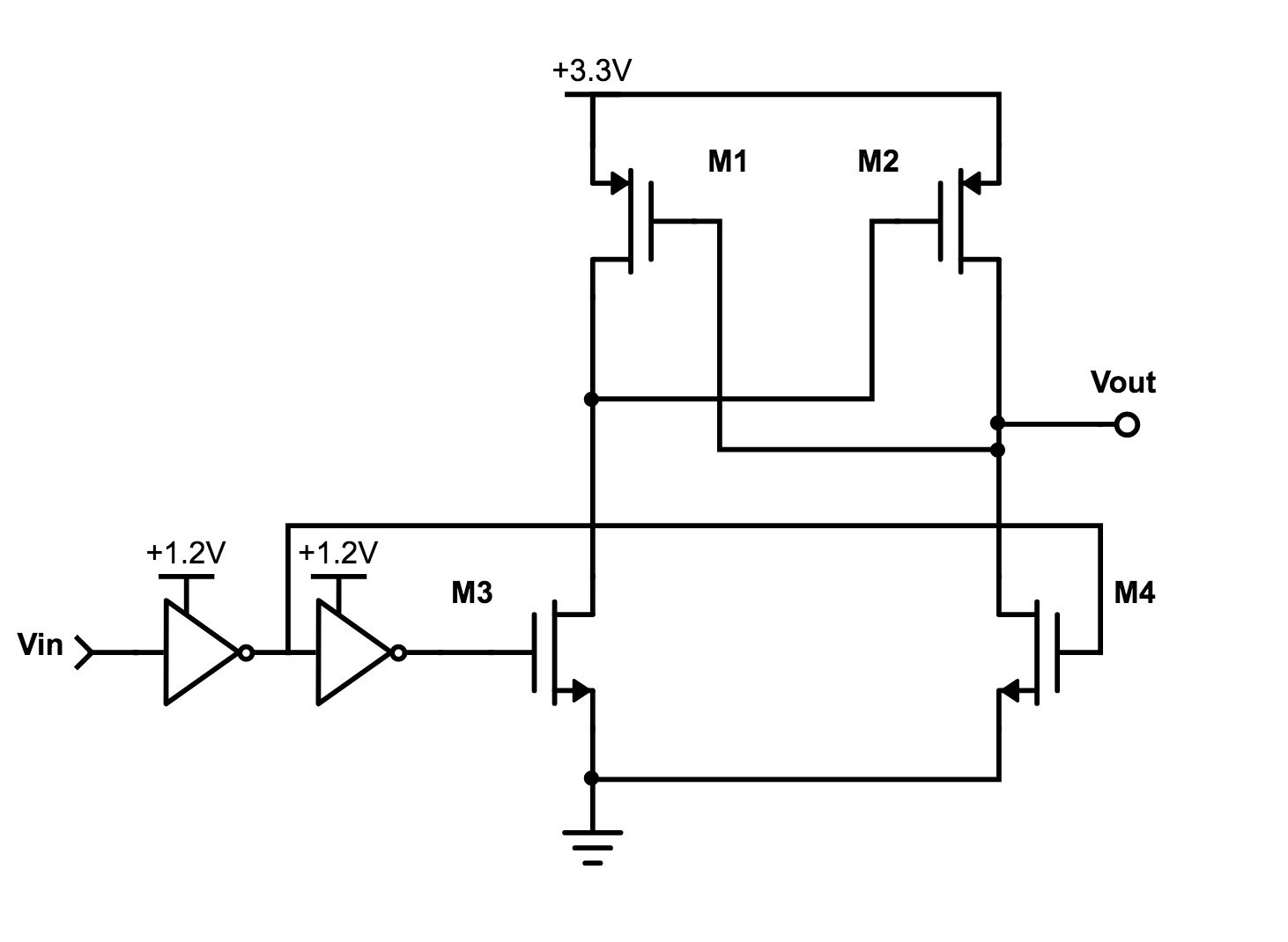 レベルシフト回路（レベルシフター）の構成まとめ | CMOSアナログ的な雑記